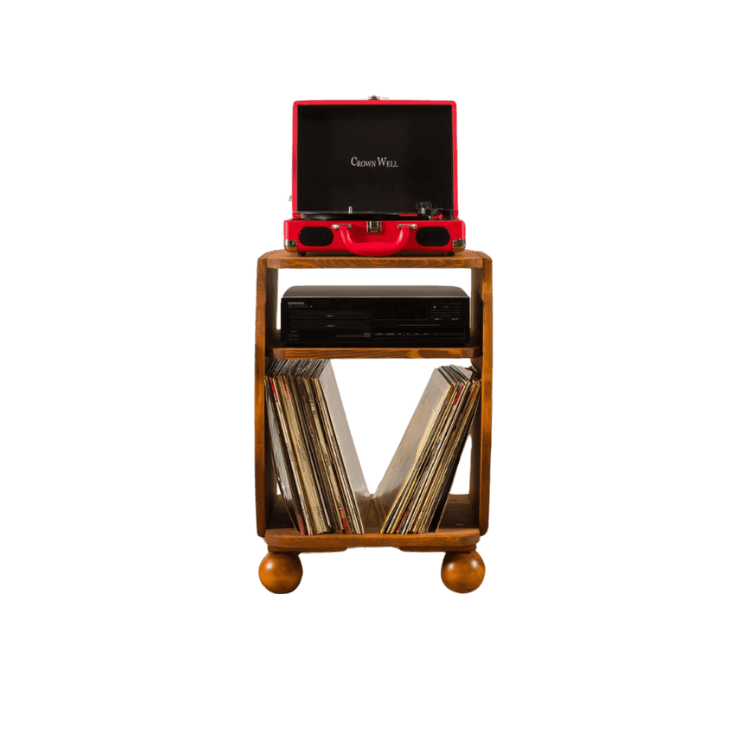 Solid Wood Handmade Custom Record Player Stands & Vinyl Storage – mrBudak