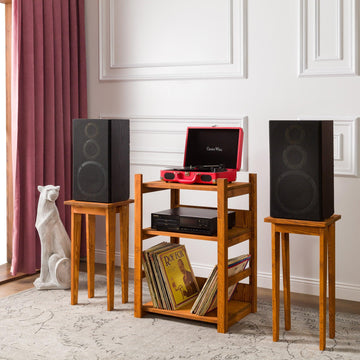 Solid Wood Handmade Custom Record Player Stands & Vinyl Storage – mrBudak